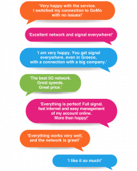 GoMo - 5G Data. Calls. SMS. All Unlimited. €9.99/month.